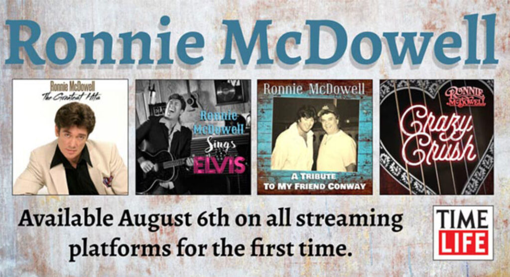 Four Albums By Ronnie McDowell to be Available on All Major Streaming ...