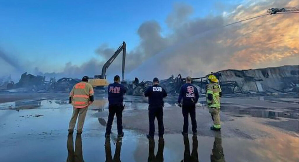 Agencies Responded to Fire at Matt's Cash and Carry - Texas Border Business