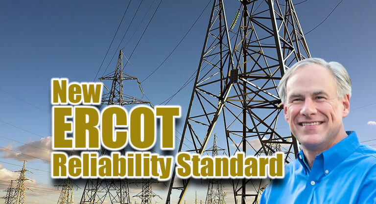 Governor Supports New ERCOT Reliability Standard - Texas Border Business