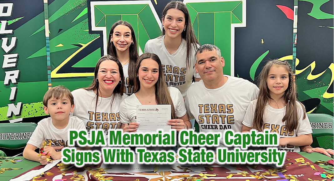 PSJA Memorial Cheer Captain signs to Texas State University - Texas ...
