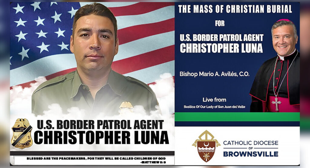Livestream: U.S. Border Patrol Agent Christopher Luna Funeral Services ...